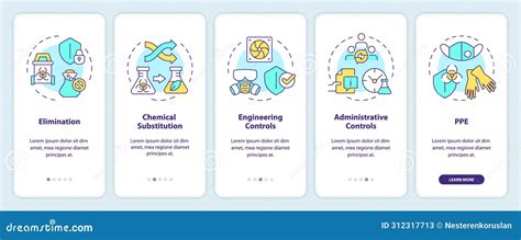 Lab Control Hierarchy Onboarding Mobile App Screen Stock Vector Illustration Of Editable