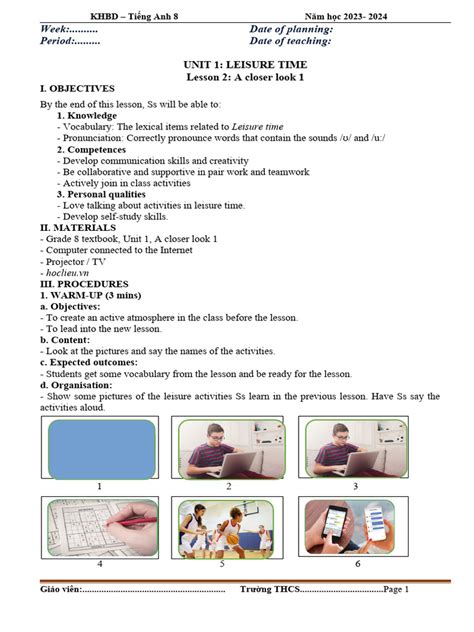 Unit 1 Lesson 2 Pdf Vocabulary Teachers