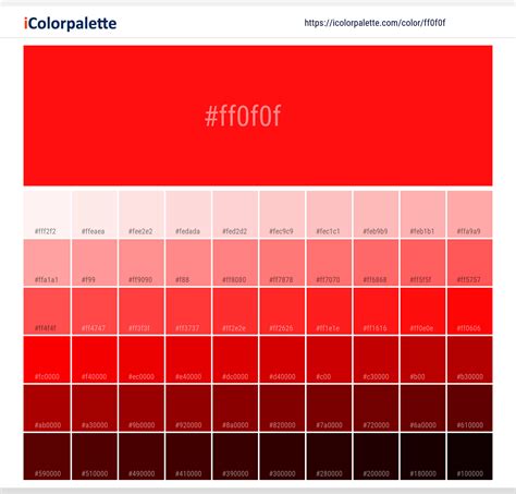 Red Alert Information Hsl Rgb Pantone