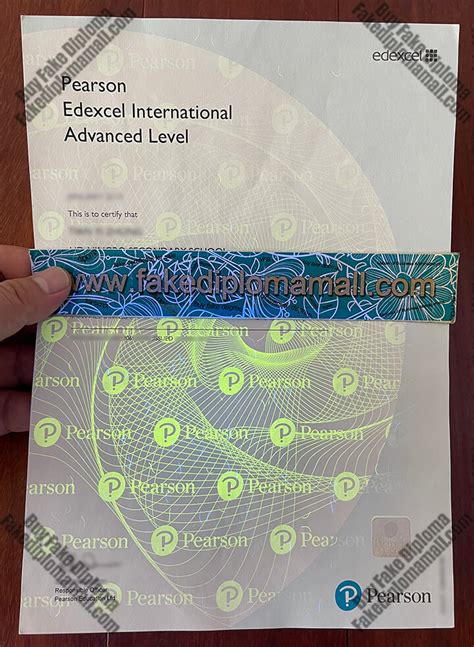 How To Get The Pearson Edexcel A Level Fake Certificate