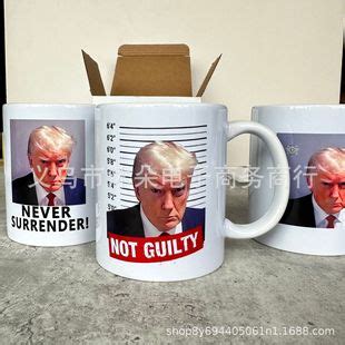 2023跨境新款特朗普马克杯咖啡杯特朗普照片Trump Mugshot咖啡杯 阿里巴巴