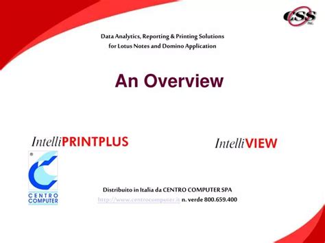Ppt Data Analytics Reporting Printing Solutions For Lotus Notes And Domino Application