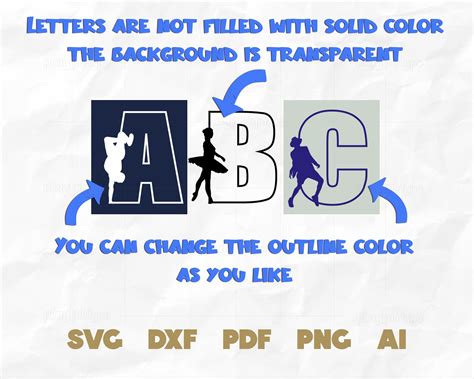 Dance Alphabet Svg Dancer Font Letters Numbers Cut Files Etsy