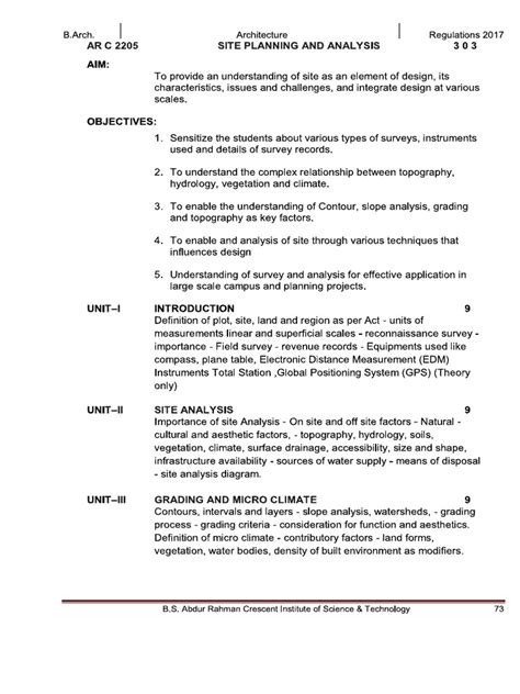 Arc 2205 Syllabus Pdf