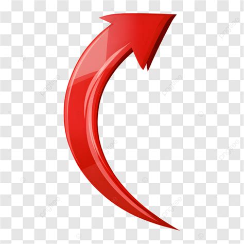 투명 배경에서 빨간색 위쪽 커브 화살표 그래픽 빨간색 위쪽 커브 화살표 곡선 화살표 상승 Png 일러스트 및 이미지 에 대한 무료 다운로드 Pngtree