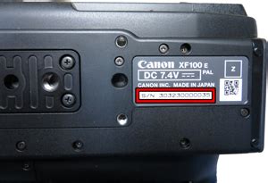 Where To Find Your Serial Number Canon Uk Canon België