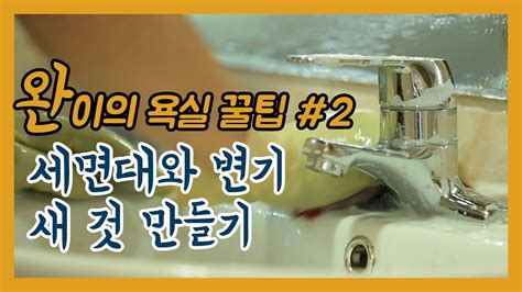 완이 사장의 누구나 할 수 있는 세면대와 변기 청소 Youtube
