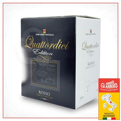 ROSSO TERRE DI CHIETI IGT - QUATTORDICI EDITION - SAN NICOLA - BAG IN ...