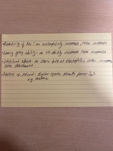 Nucleophilic Substitution Flashcards Quizlet