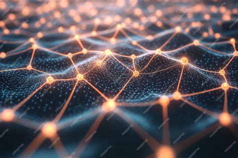 Visual Representation Of A Neural Network Showcasing Interconnected Nodes And Pathways Premium