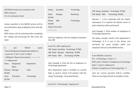 Awk Programming Docx