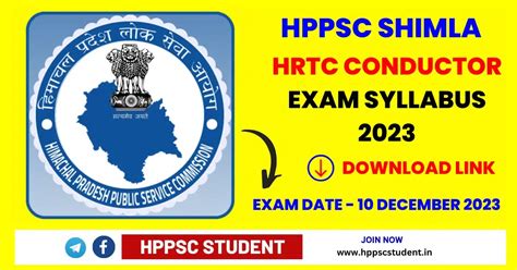 Hrtc Conductor Exam Syllabus 2023
