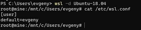 After Distro Has Been Imported From Backup It Opens With Root User Issue Microsoft WSL
