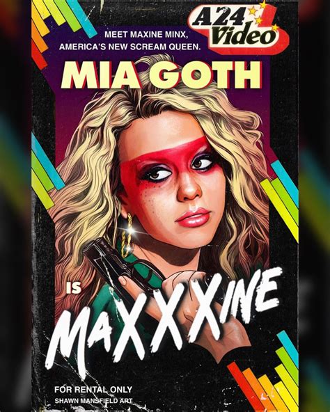 Maxxxine Vhs Poster Shawn Mansfield Art