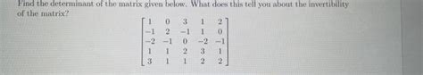 Solved The Determinant Is 6 But How Do One Get To That
