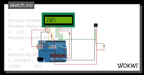 温度传感器 Wokwi Esp32 Stm32 Arduino Simulator