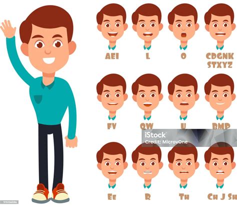 말하는 입술 동기화 애니메이션 말하는 입과 보 세로 절연 만화 벡터 개념에 대한 스톡 벡터 아트 및 기타 이미지 개념 개체 그룹 공부 Istock