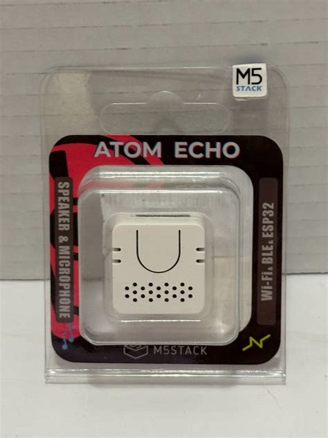 M5stack Atom Echo Programmable Smart Speaker Built In Esp32 Bluetooth Wifi New Ebay