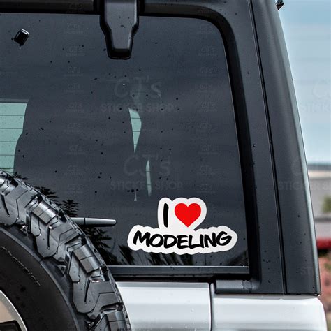 I Love Modeling Sticker Cjs Sticker Shop I Love Modeling Sticker Cjs Sticker Shop