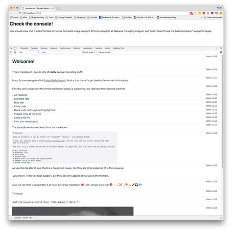 Github Adamisntdeadconsolemd Ever Dreamed Of Rendering Markdown In The Console No Neither