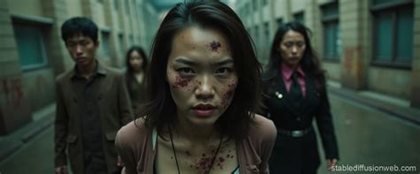 Zombies Bite Chinese Women Stable Diffusion Online