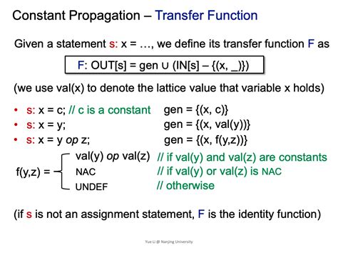Static Program Analysis Data Flow Analysis Foundations Yester Vault