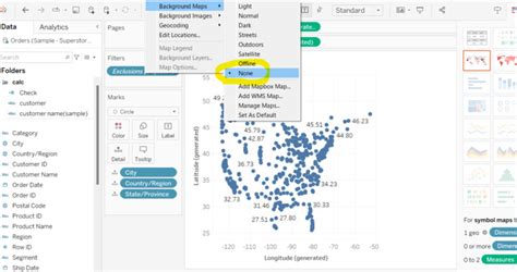 Facing Tableau Map Issue Dragging City Data Results In X And Y Axis
