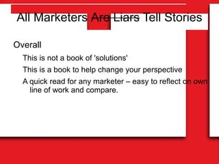All Marketers Are Liars Odp