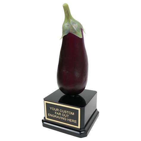 Eggplant Trophy Far Out Awards