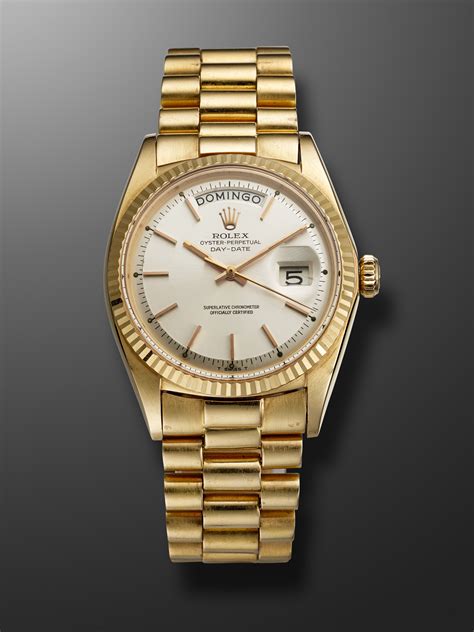 Rolex Pink Gold Day Date Ref 1803 Christies