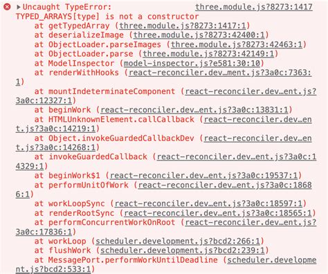 Objectloader Typeerror Typedarrays Type Is Not A Constructor