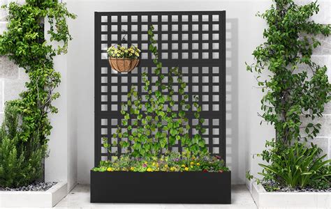 Trellis Screen With Planter