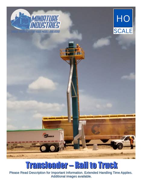 Ho Scale Transloader Kit For Grain Elevator Structures 1 87 Miniature Industries