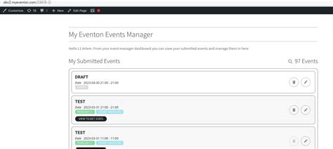 Frontend Event Manager Edit Draft Events Eventon Help Desk