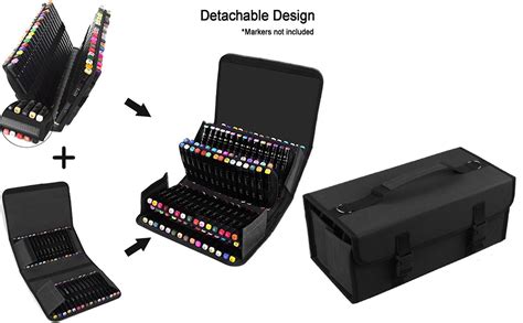 Marker Case 171 Slots Black Alcohol Marker Case Markers Carrying