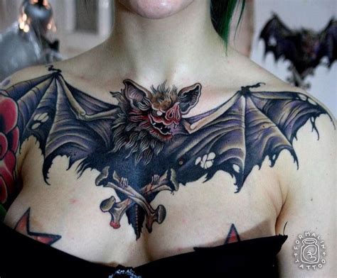 Traditional Bat Chest Tattoo Ink Tattoo Hipster Tattoo Body Art Tattoos