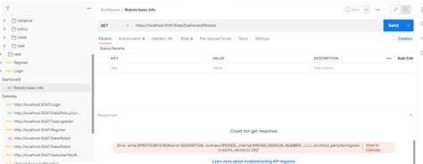 ⚠️ Calling Dashboard Endpoints From Postman Does Not Work · Issue 94 · 5g Eramiddleware · Github
