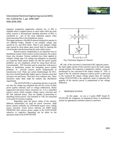 Mitigation Of Unbalanced Faults In Distribution System Using Fd Statcom
