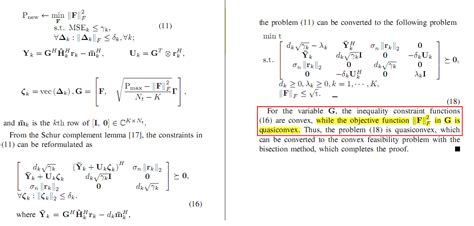 the objective function f f 2 is quasiconvex in the optimization