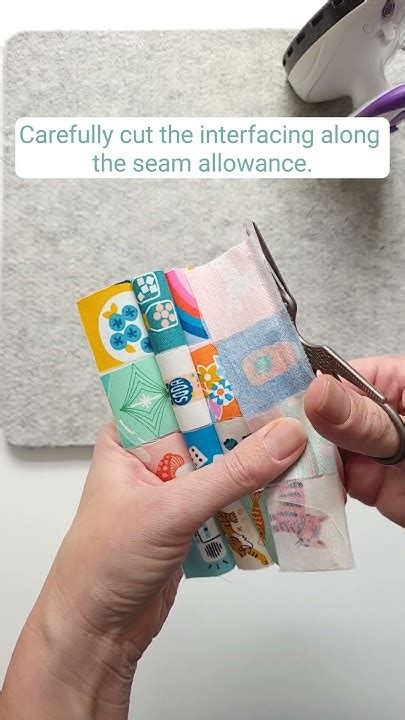 Creating Tiny Patchwork Using Interfacing Fussy Cutting Needlebook