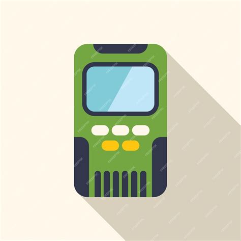 Premium Vector Electronic Device With Buttons And Blank Screen For Adding Your Own Message Or