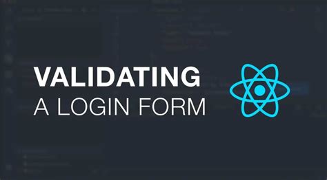 How To Do Login Form Validation In Reactjs