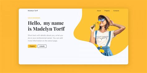 Figma Personal Portfolio Template Ui4free