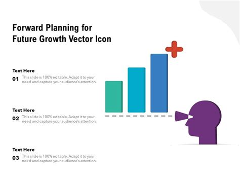 Forward Planning For Future Growth Vector Icon Ppt Powerpoint