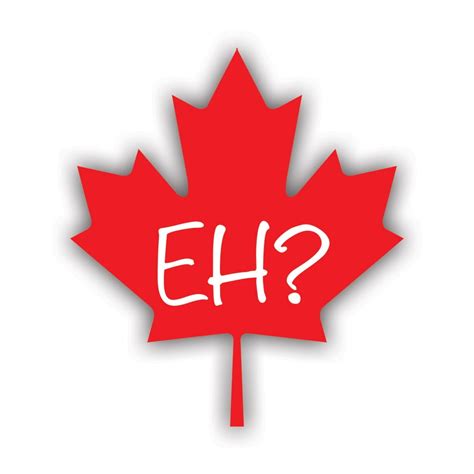 Maple Leaf Eh Sticker Decal Self Adhesive Vinyl Weatherproof