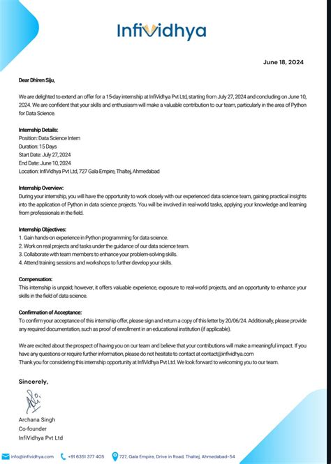 dhiren siju on linkedin internship datascience python