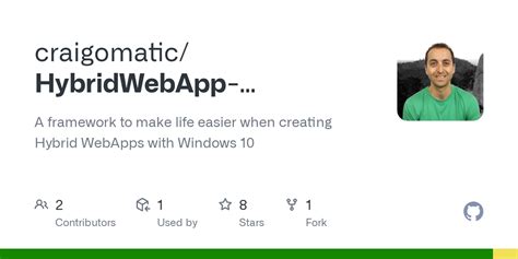 github craigomatic hybridwebapp framework a framework to make life