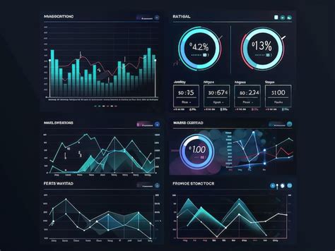 Digital Marketing Dashboard Premium Ai Generated Image