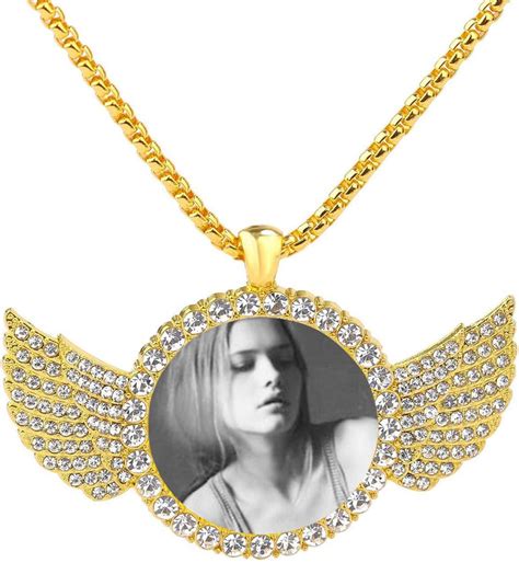 Circle Chain Wings Circle Chain Angel Wings Circle Chain Pendant With