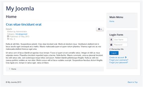 Adding A Featured Article In Joomla Web Hosting Hub